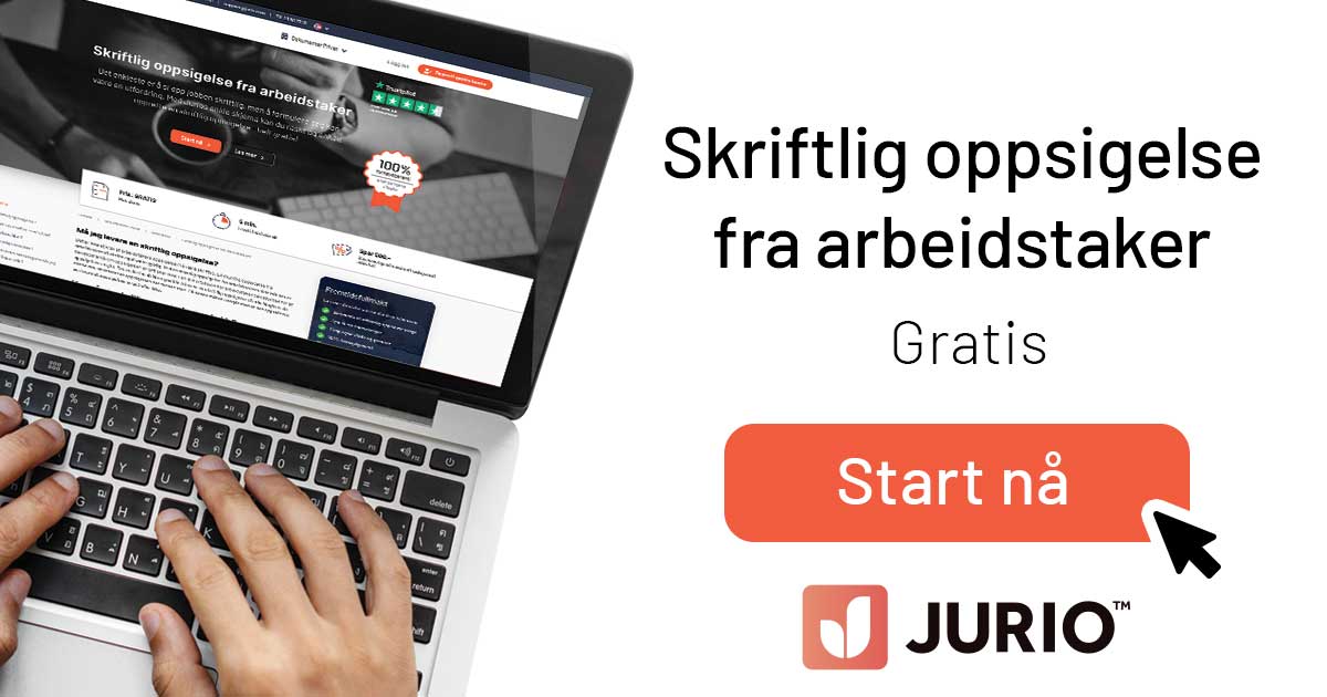 Skriftlig oppsigelse – Oppsigelsesbrev mal – Jurio