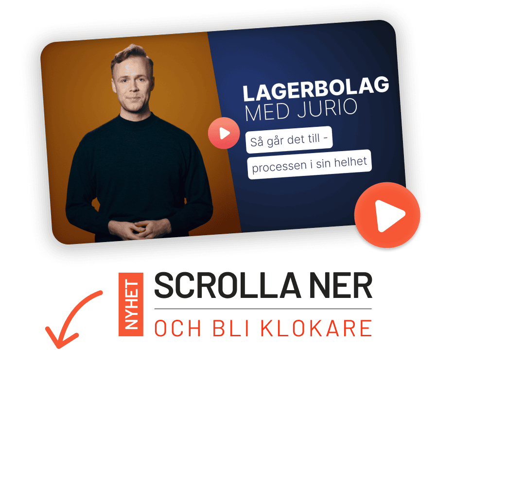 Köp ett Lagerbolag genom Jurio | En genväg till egenföretagande